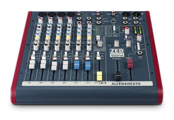 Allen&Heat Zed-10 FX, 4 mono 2 stereo med lydkort og FX - Lydproduksjon.com
